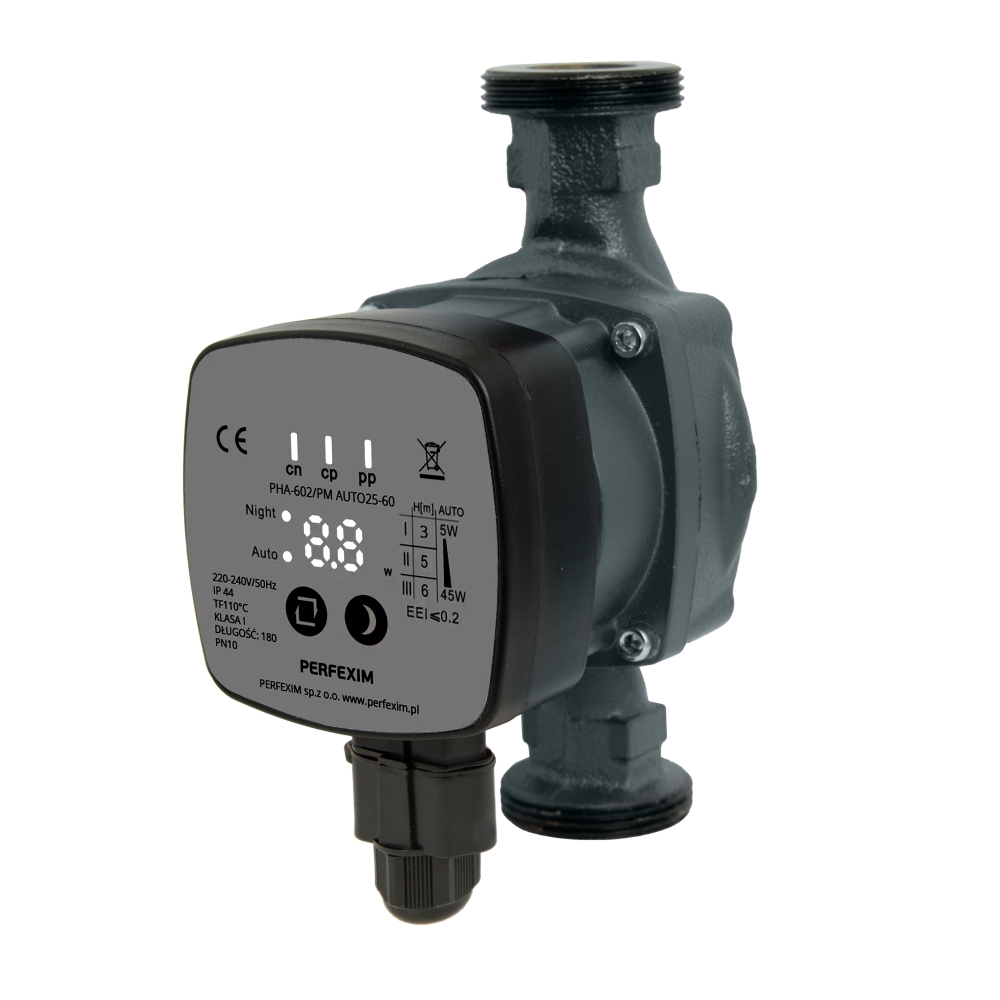 Pompa obiegowa elektroniczna Perfexim 25/40 model AUTO25-4A z funkcją Adapt rozstaw 180 mm