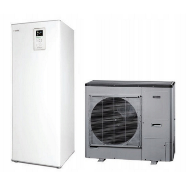 Pakiet SPLIT COMPACT Pompa ciepła AMS 10-12 o mocy 3,5-12 kW + BA-SVM z zasobnikiem c.w.u 180 l ...