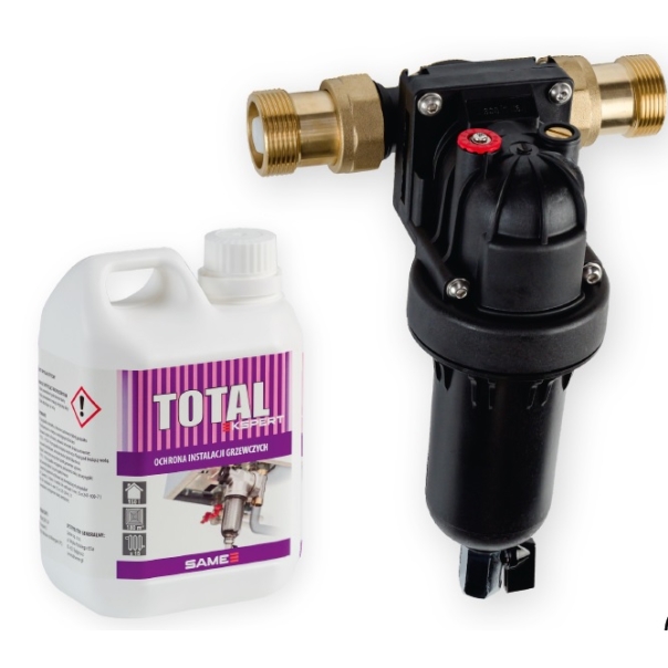 Zestaw Separator zanieczyszczeń HX 5/4" z magnesem i filtrem, ruchome ...