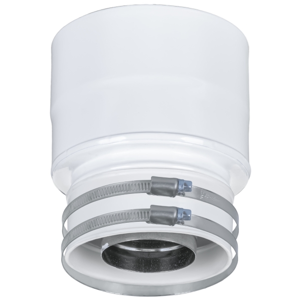 Adapter do kotła ARISTON 60/100 na 80/125 prosty, biały